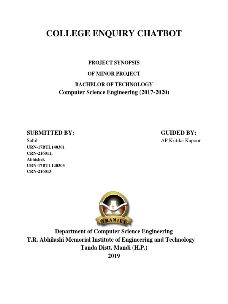 College Enquiry Chatbot | PDF | Internet Bot | Cyberspace