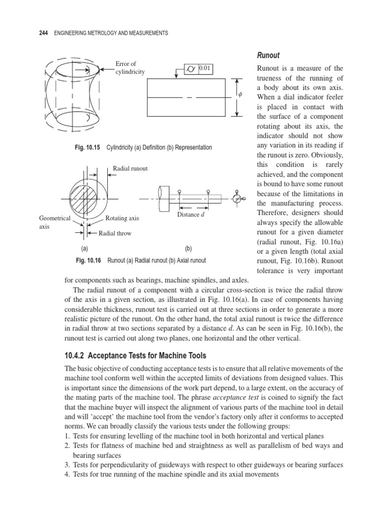 Runout and Machine Tool Tests | PDF | Metalworking | Tools