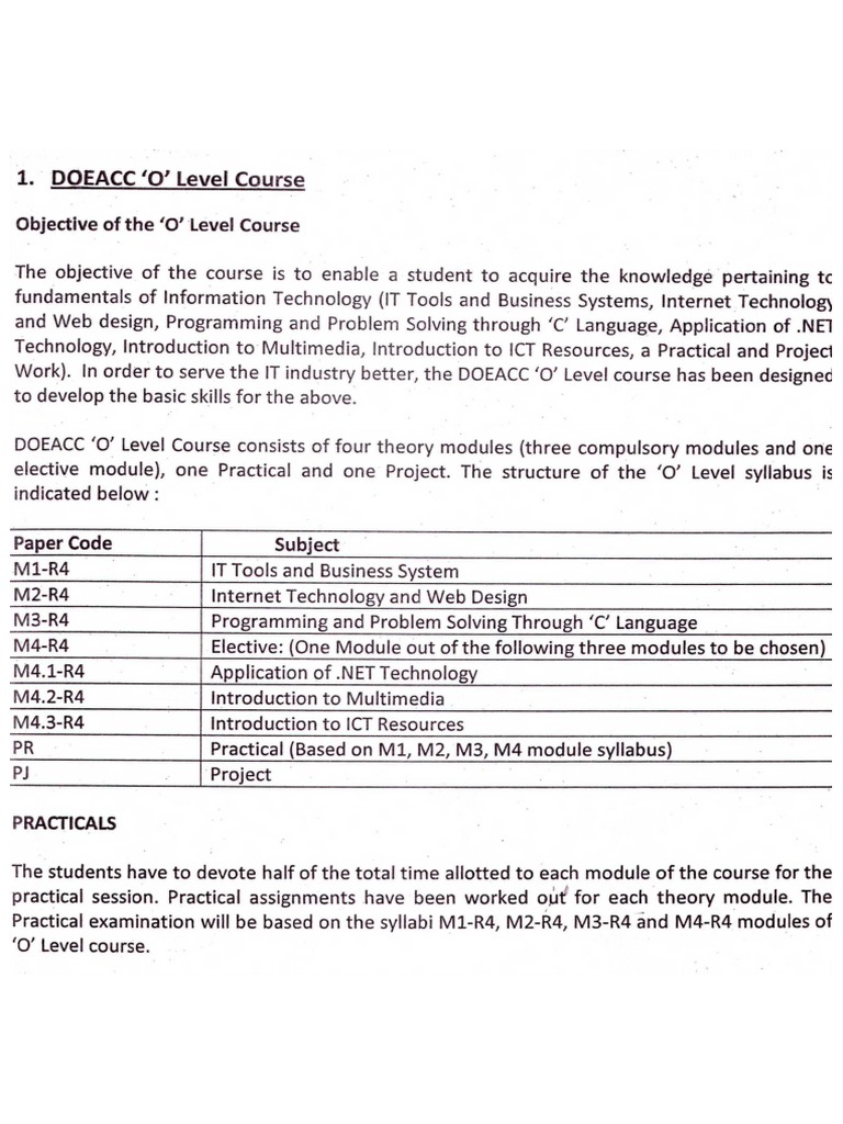O Level | PDF