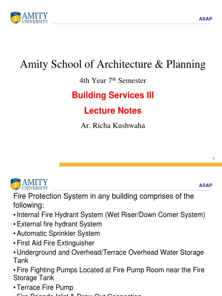 Fire Protection System in Any Building | PDF | Fire Sprinkler System ...