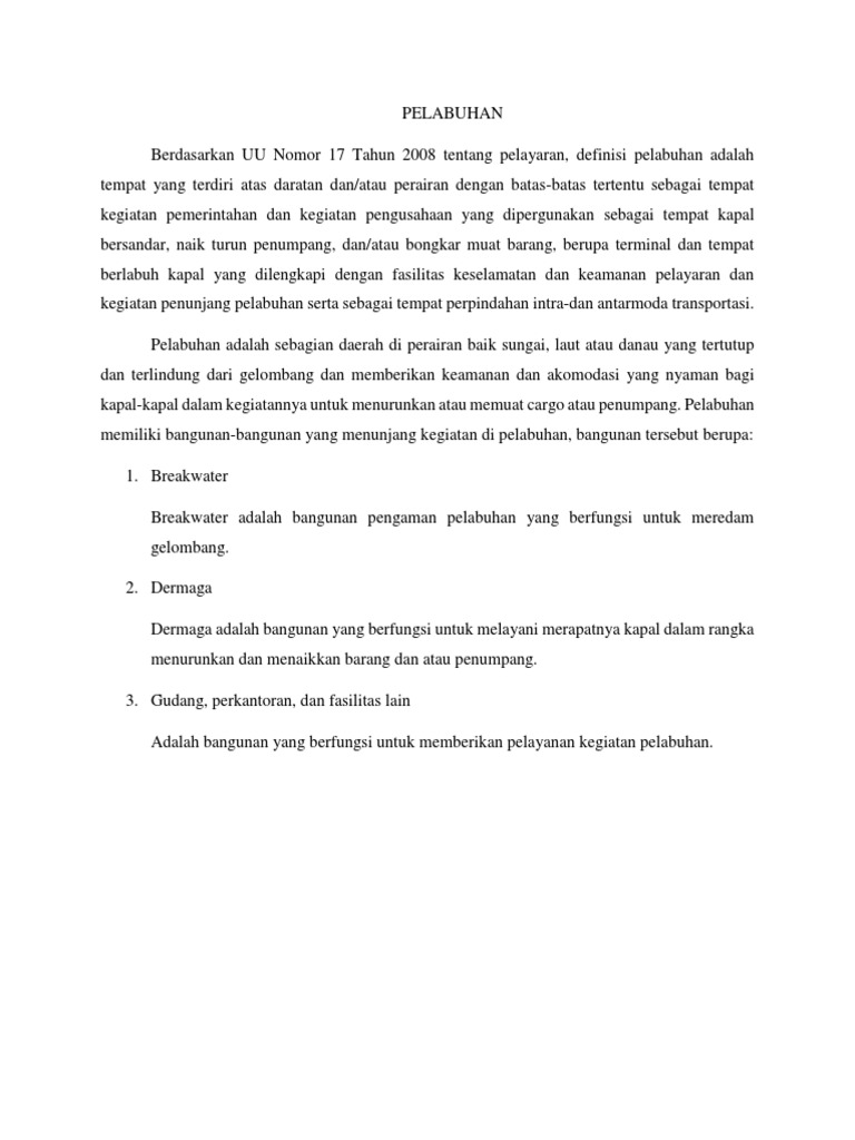 Pelabuhan Pantoloan | PDF