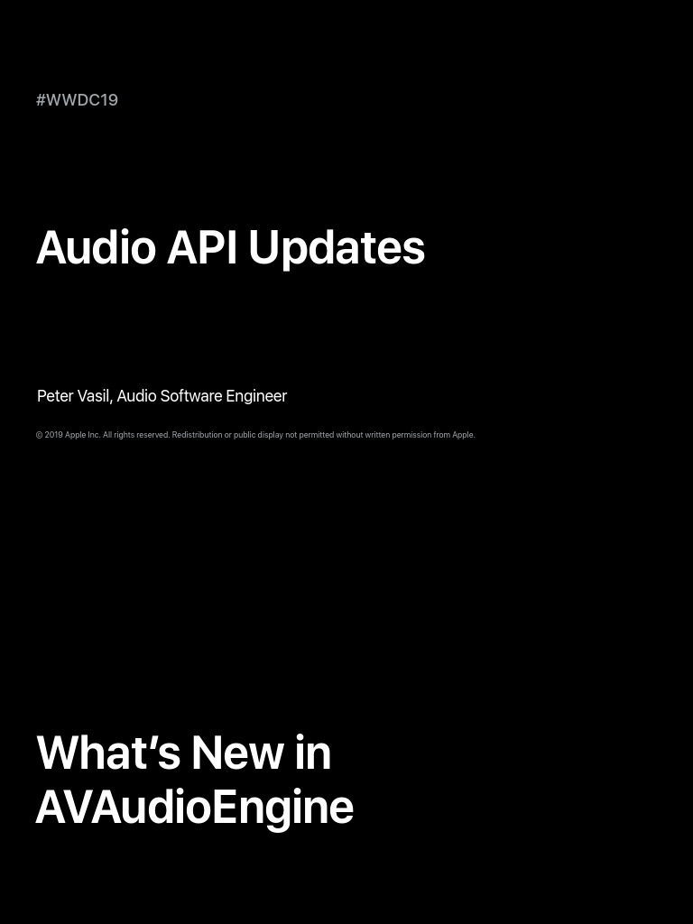 510 Whats New in Av Audio Engine | PDF | Voice Over Ip | Real Time ...