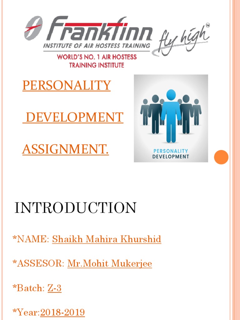 Personality Development Assignment | PDF | Motivation | Motivational