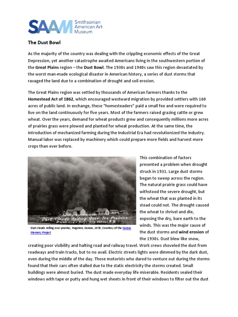 The Dust Bowl | PDF | Dust Bowl | Land Management