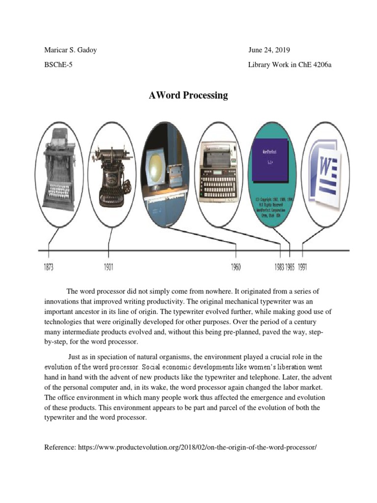 Word Processing | PDF