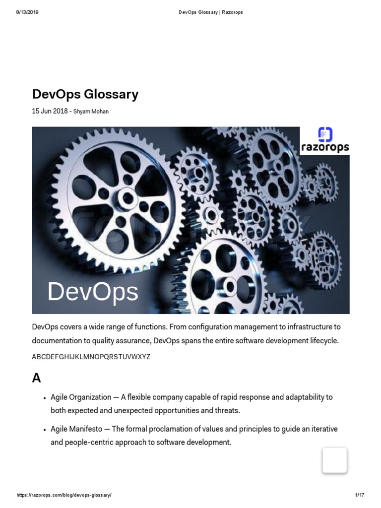 DevOps Glossary - Razorops | PDF | Agile Software Development | Platform As A Service