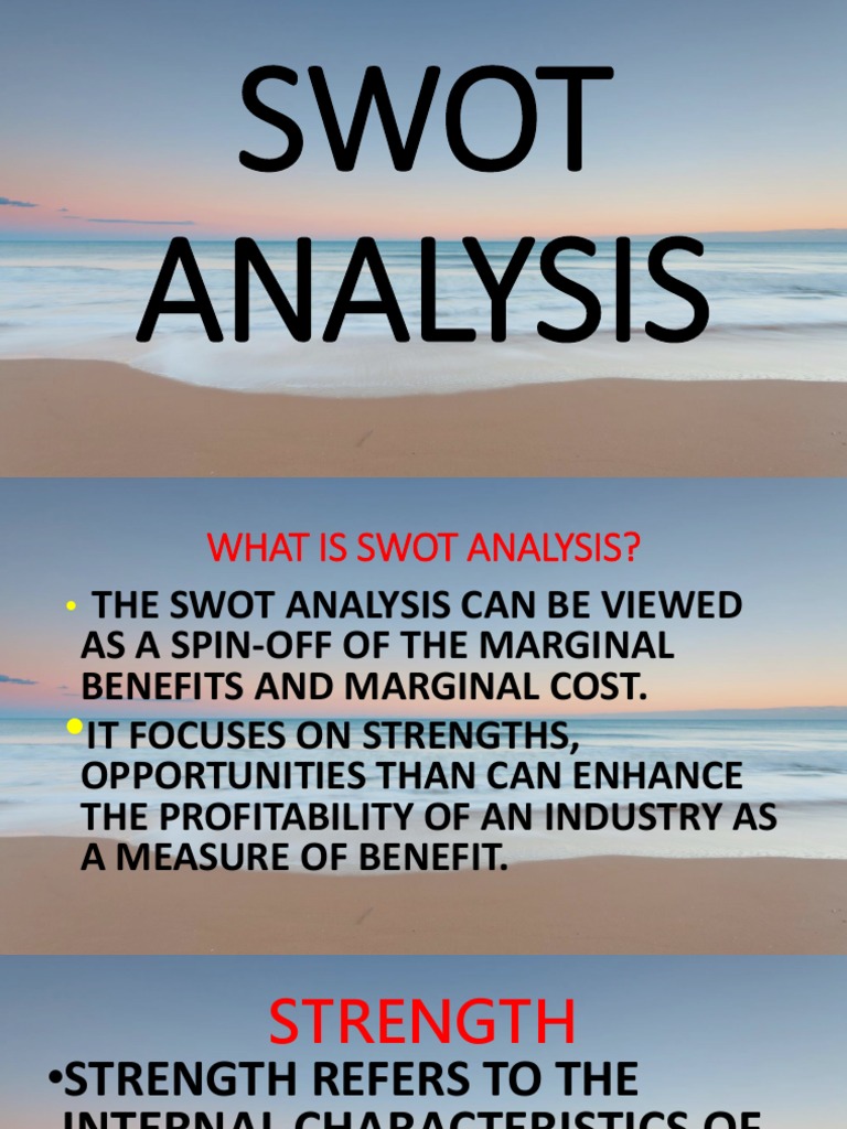 Swot Analysis | PDF | Swot Analysis | Agriculture