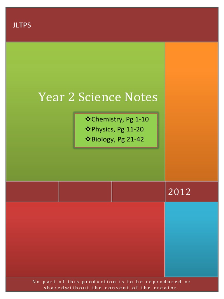 Secondary 2 Science Notes | PDF | Chemical Bond | Radioactive Decay