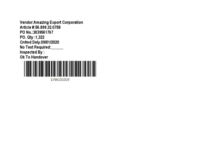 Amazing Export Corp PO Details | PDF | Business | Technology & Engineering