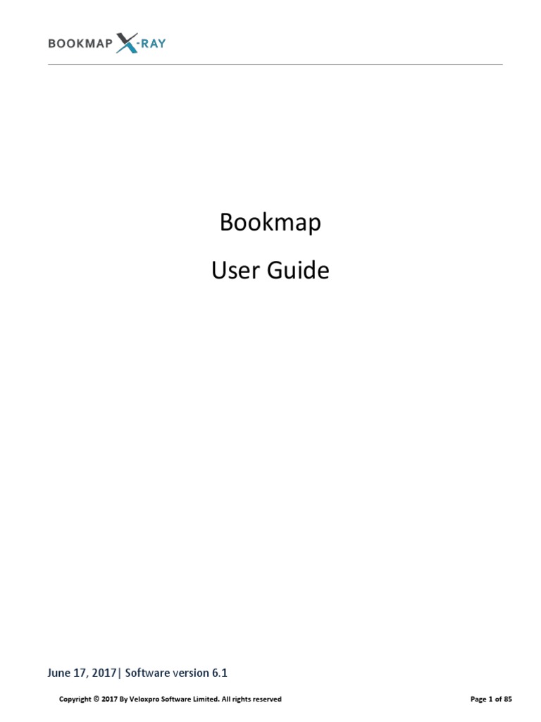 Bookmap User Guide 6.1 | Download Free PDF | Screenshot | Icon (Computing)