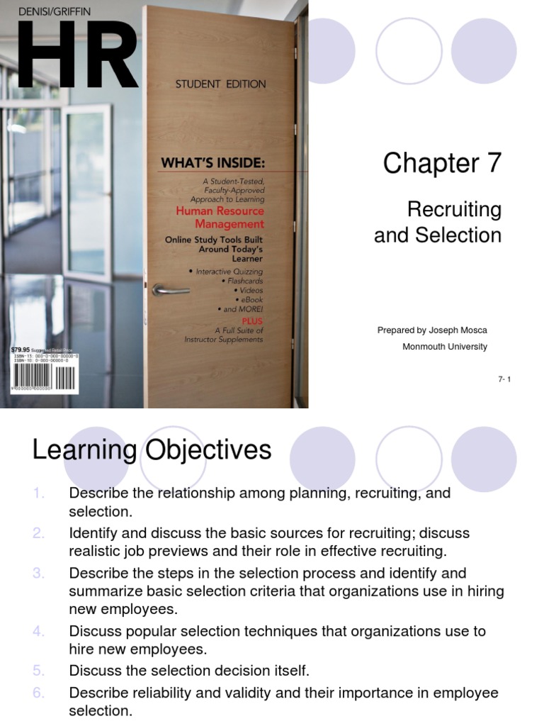 Denisi HR 1e Ch.07 Student | PDF | Interview | Psychology