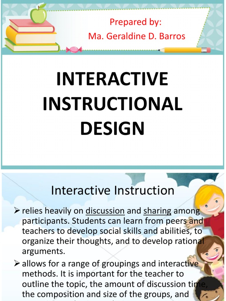 Interactive Instructional Design | Download Free PDF | Education Theory ...