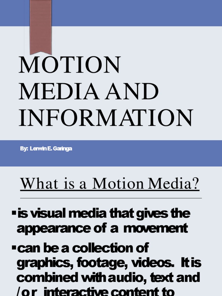 Motion Media Essentials | PDF | Mass Media | Design