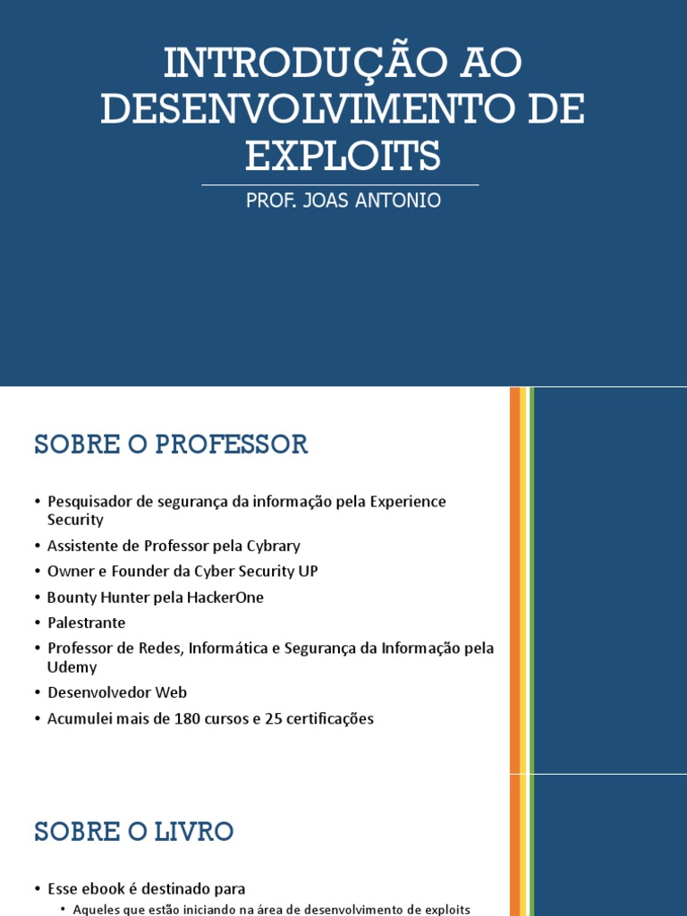 Introdução Ao Desenvolvimento De Exploits Pdf Vulnerabilidade Informática Algoritmos 7732