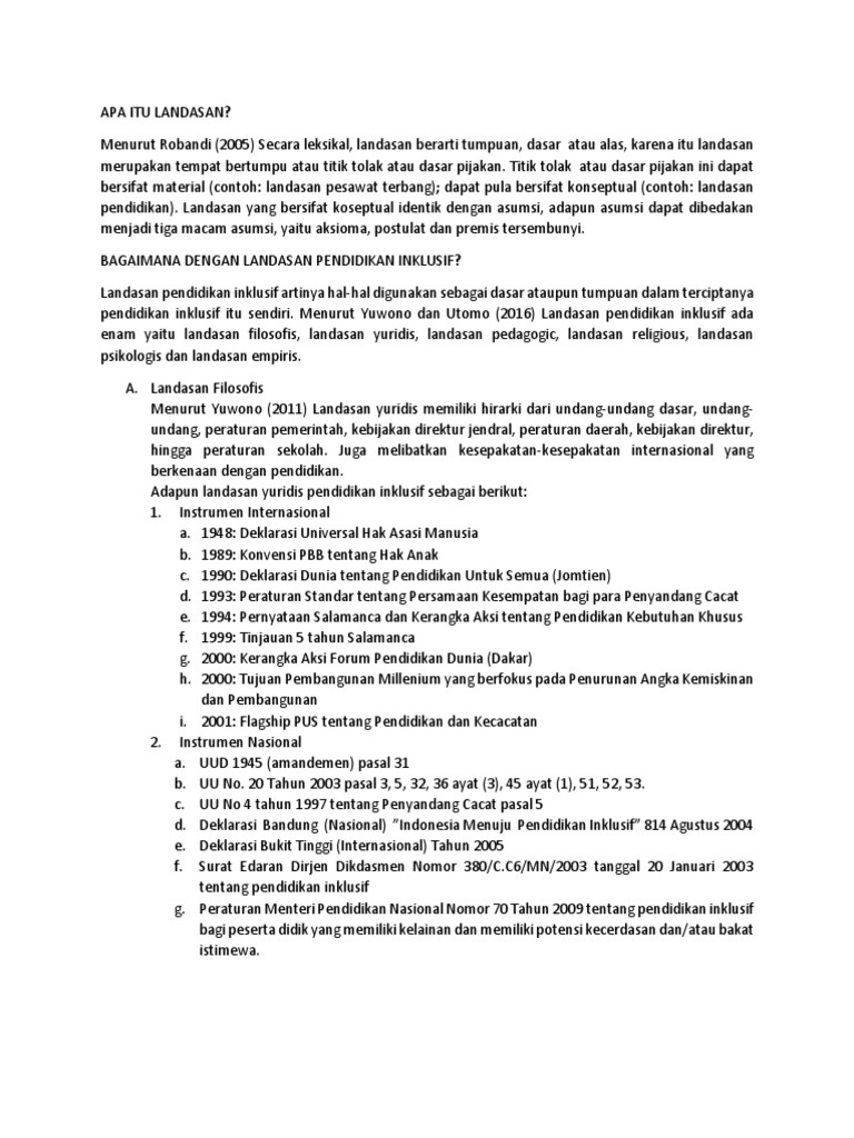 Landasan Yuridis | PDF