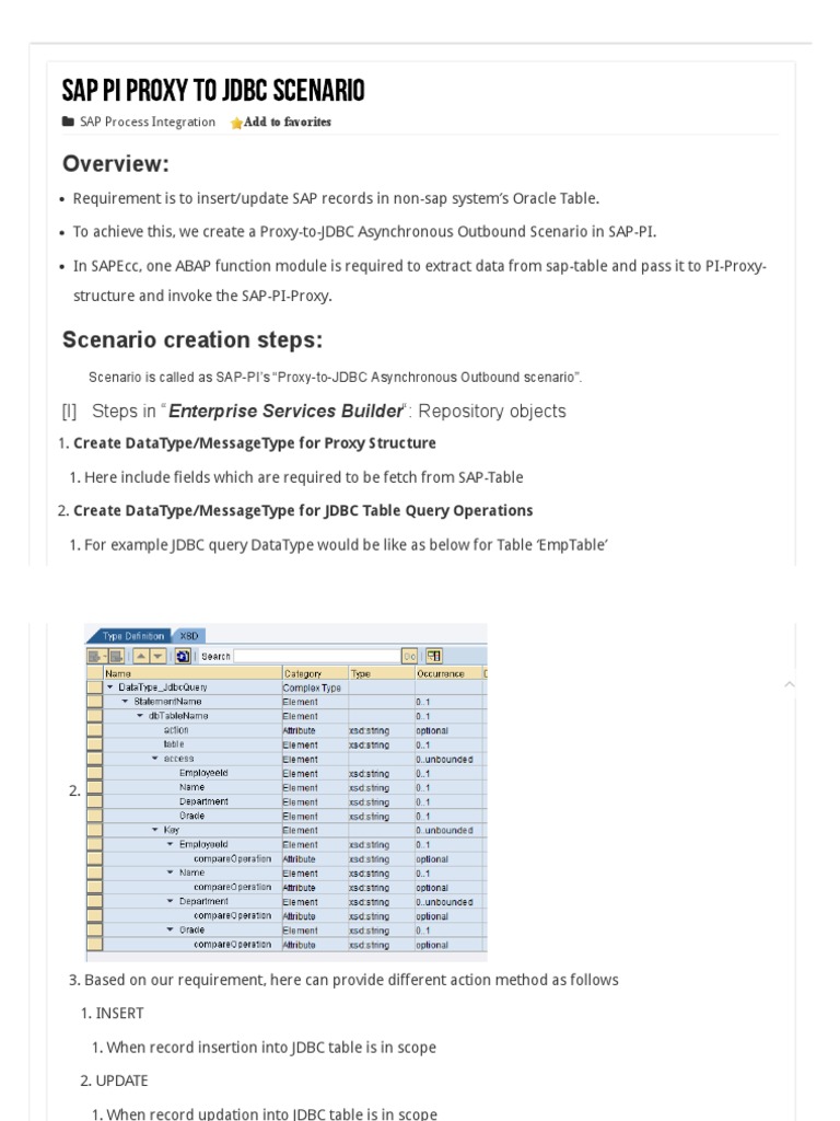 Sap Pi Proxy To Jdbc Scenario What Is My Ip Pdf Oracle Database Information Retrieval 5983