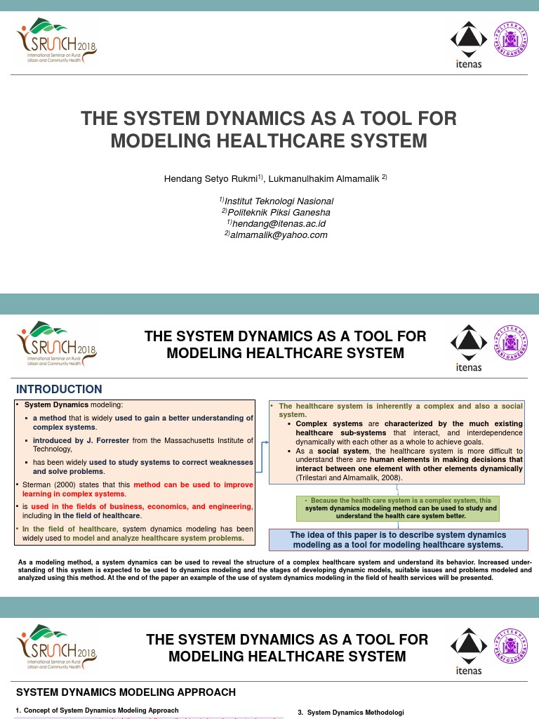The System Dynamics As A Tool For Modeling Healtcare System | PDF ...