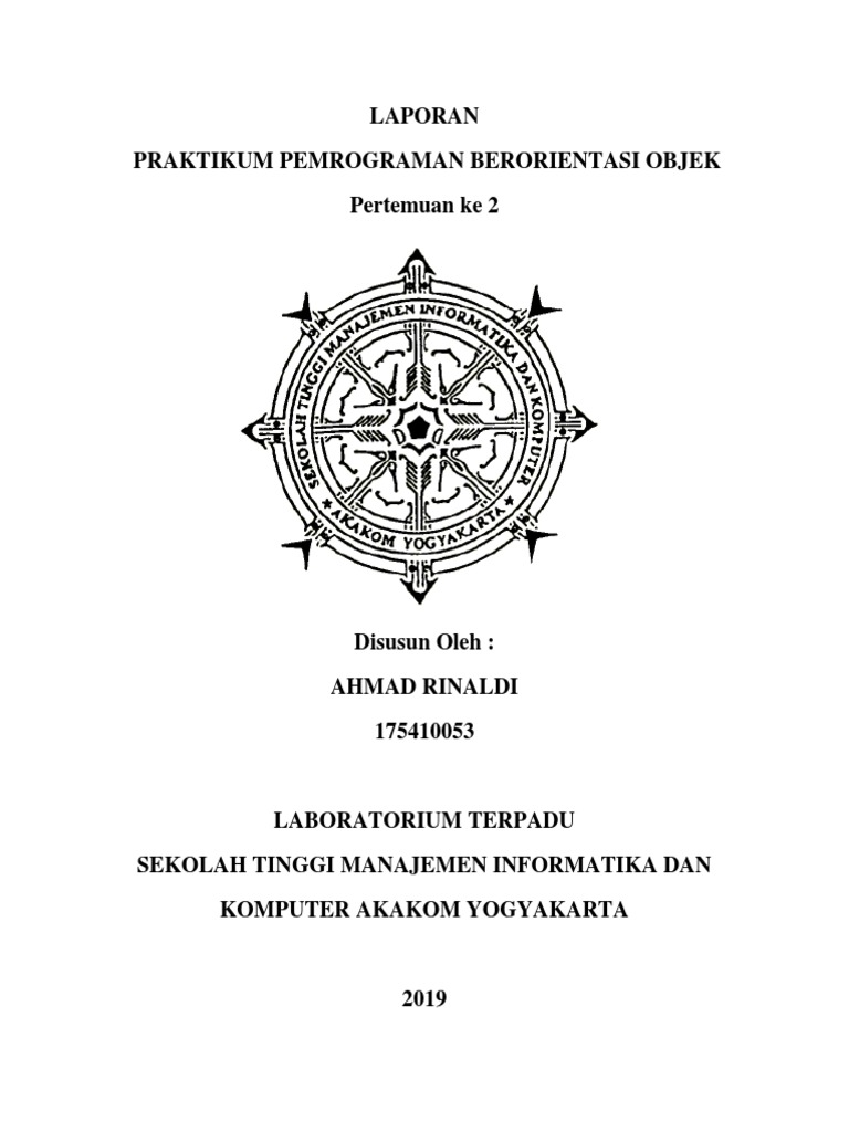 Laporan Pemrograman Berorientasi Obyek Modul 2 | PDF