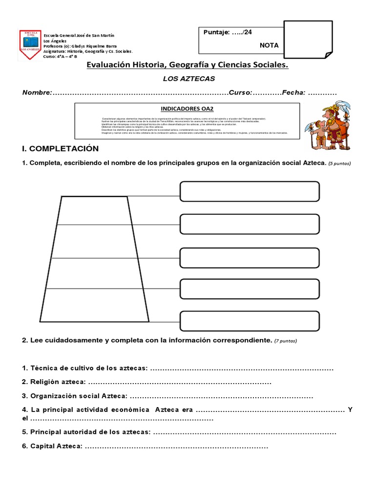 Los Aztecas para Niños | PDF | Sociedad