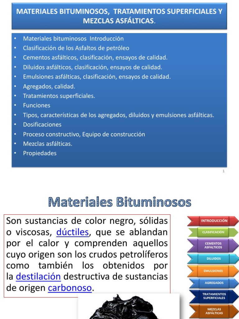 Materiales Bituminosos | PDF | Petróleo | Ciencias fisicas
