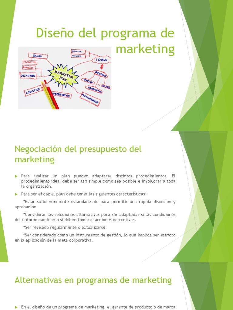 Diseño Del Programa de Marketing | PDF | Marketing | Presupuesto