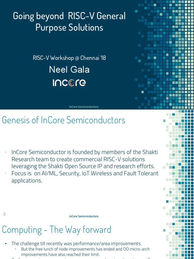 0930 18.07.18 Neel Gala InCore Semiconductors PDF | PDF | Multi Core ...