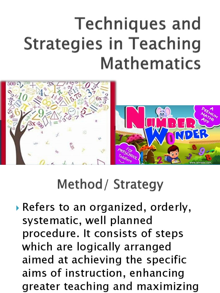 Techniques and Strategies in Teaching Mathematics | PDF | Hypothesis ...