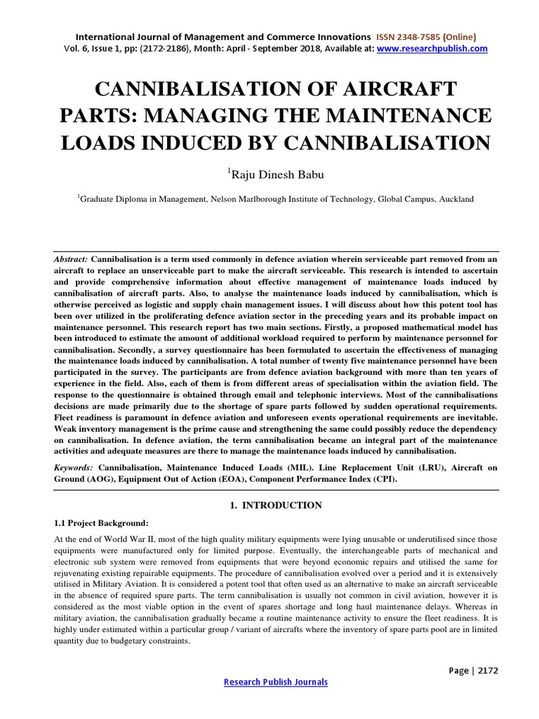 Aircraft Maintenance | PDF | Workload | Questionnaire