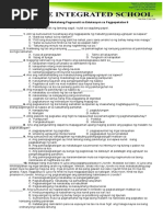 Esp Grade 8 1st Quarter Examination | PDF