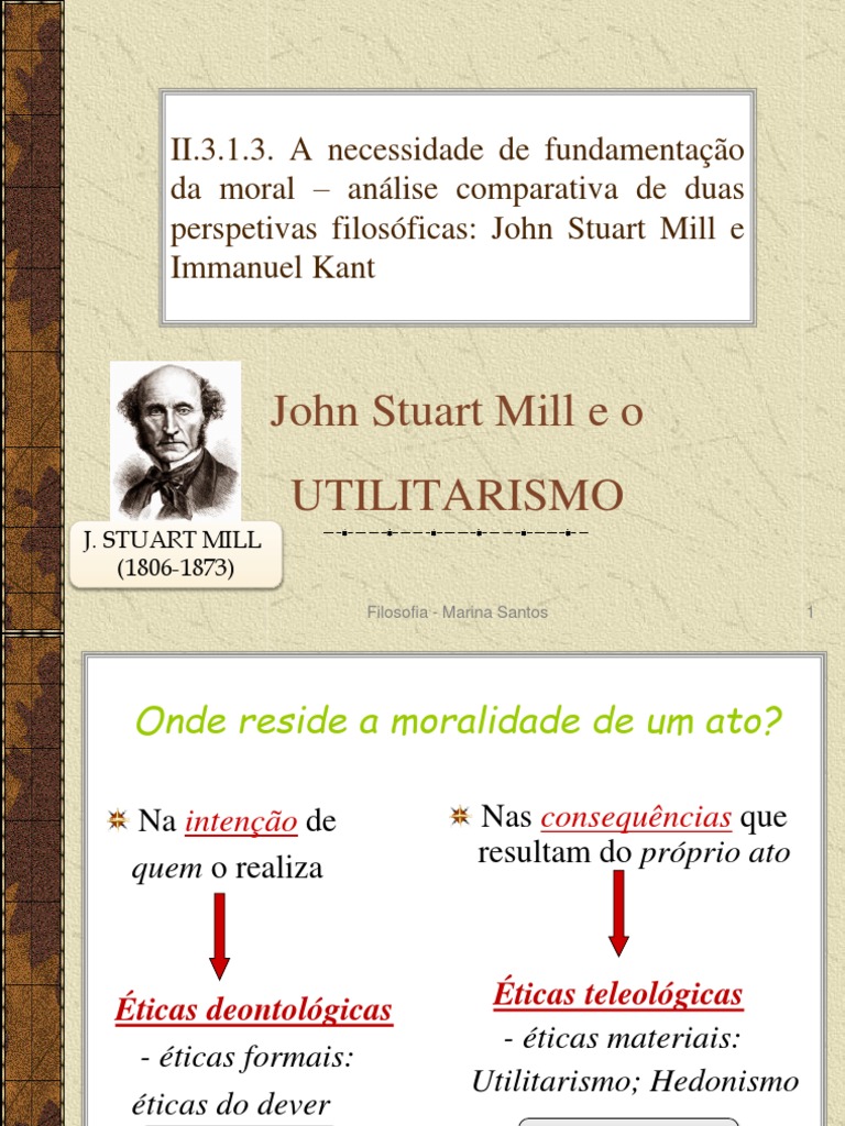 Ética Stuart Mill | PDF | Utilitarismo | Hedonismo