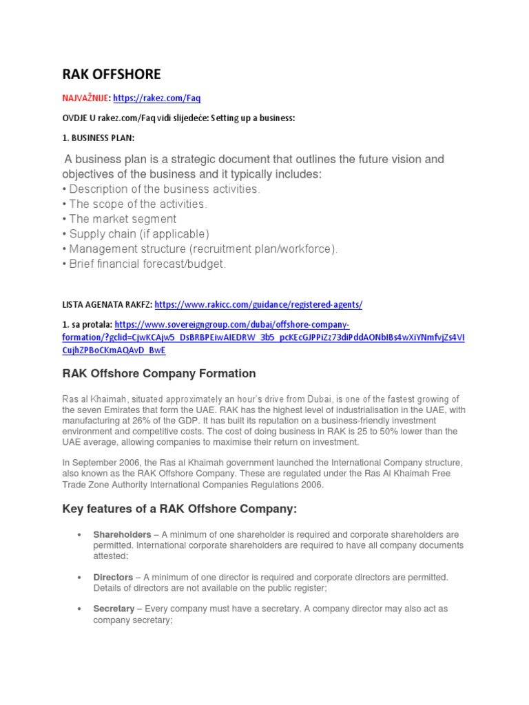 Rak Offshore | PDF | United Arab Emirates | Board Of Directors