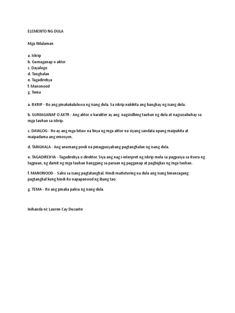 Elemento NG Dula | PDF