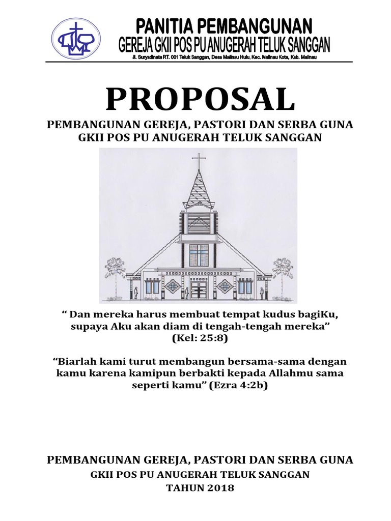 Proposal Pembangunan Gereja | PDF