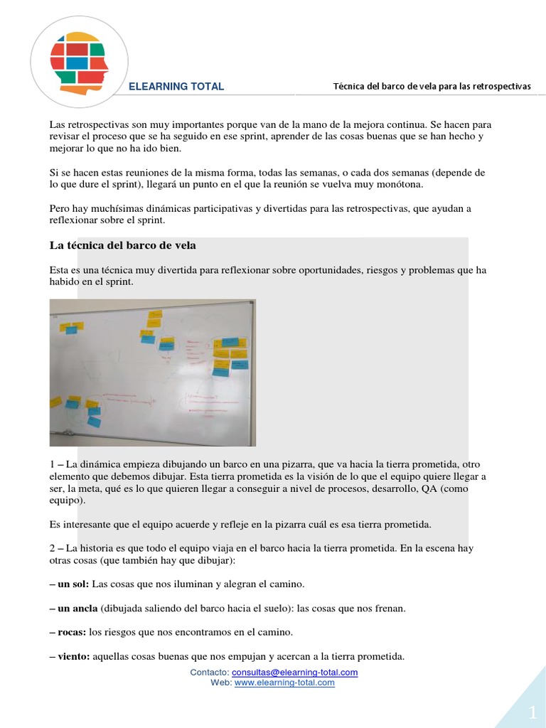Técnica Del Barco de Vela para Las Retrospectivas | PDF