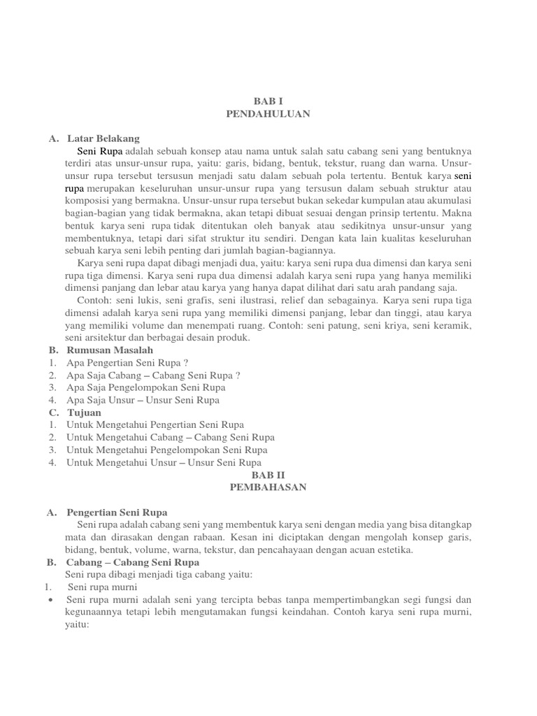 Makalah Seni Rupa | PDF