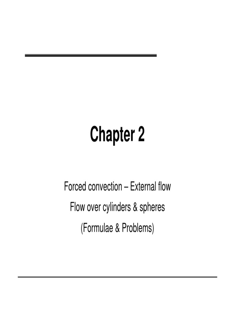 15forced Convection, External Flow Over Cylinders | PDF | Heat Transfer ...