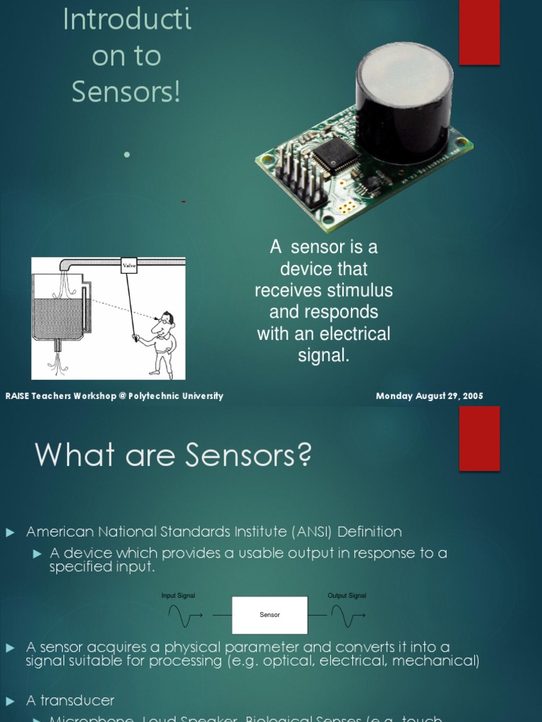 Introduction to Sensors Overview | PDF | Sensor | Infrared