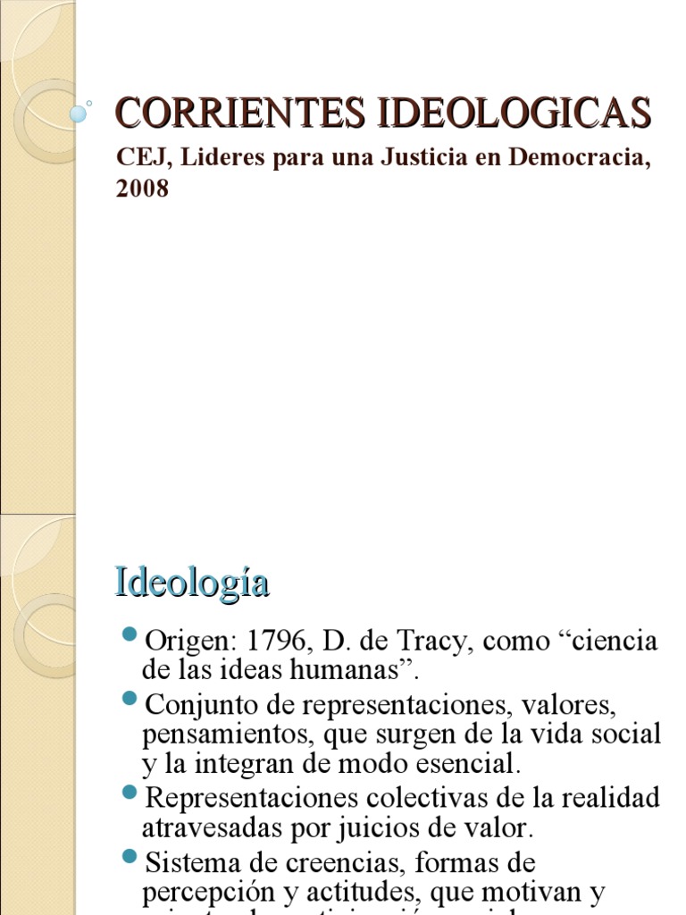 Corrientes Ideológicas-Milda Rivarola | PDF | Democracia social ...