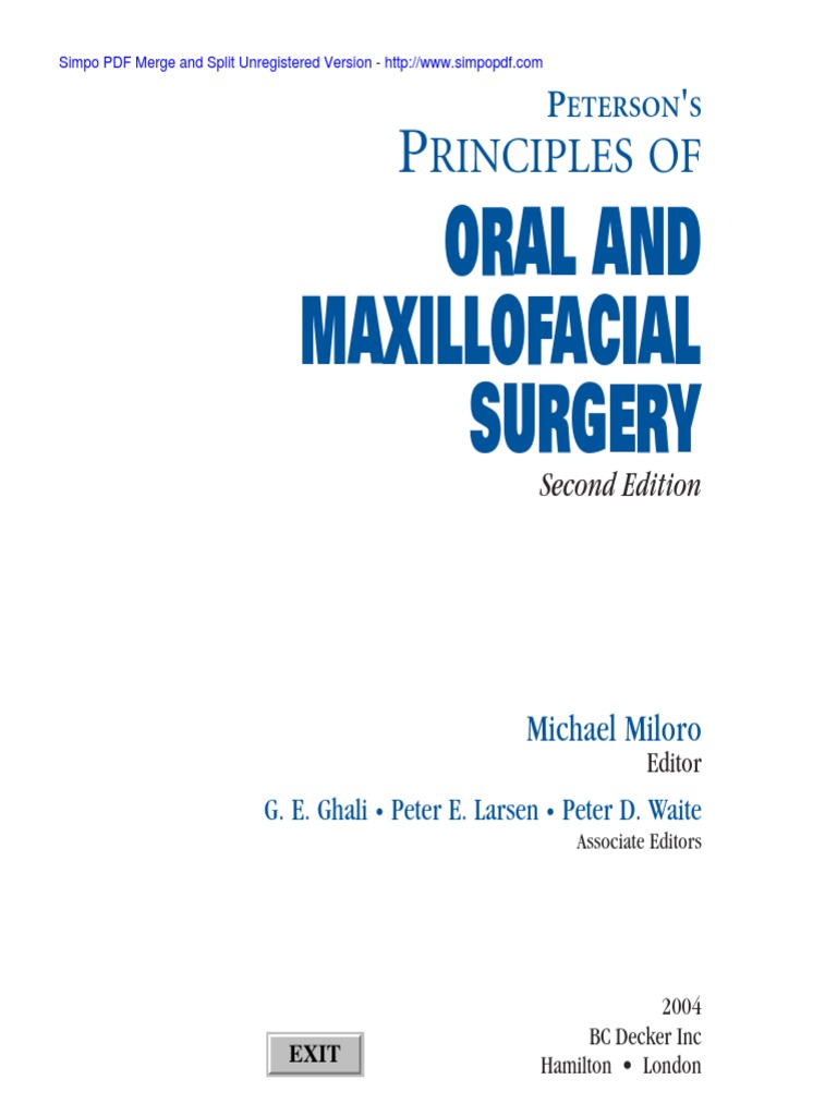 1 296 Peterson-P1 Split 1 | PDF | Oral And Maxillofacial Surgery ...