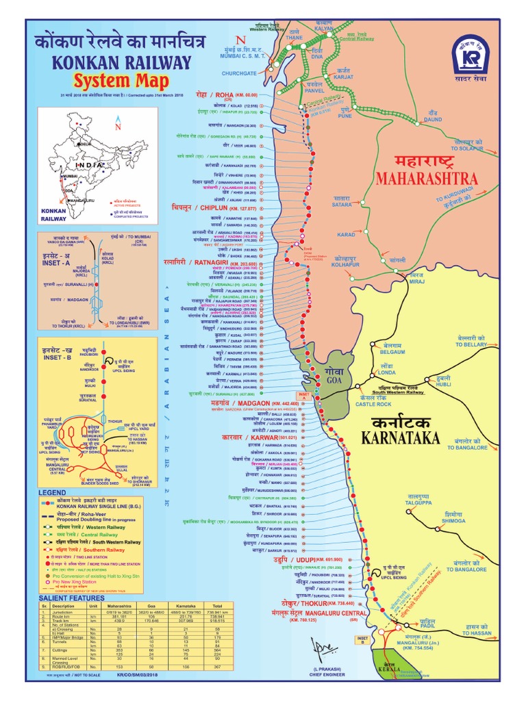 Kokan Railway Map | PDF