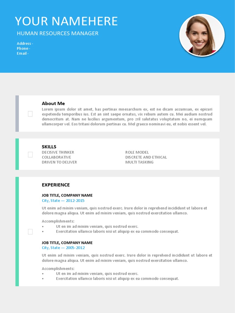 Modern Resume Templates | PDF