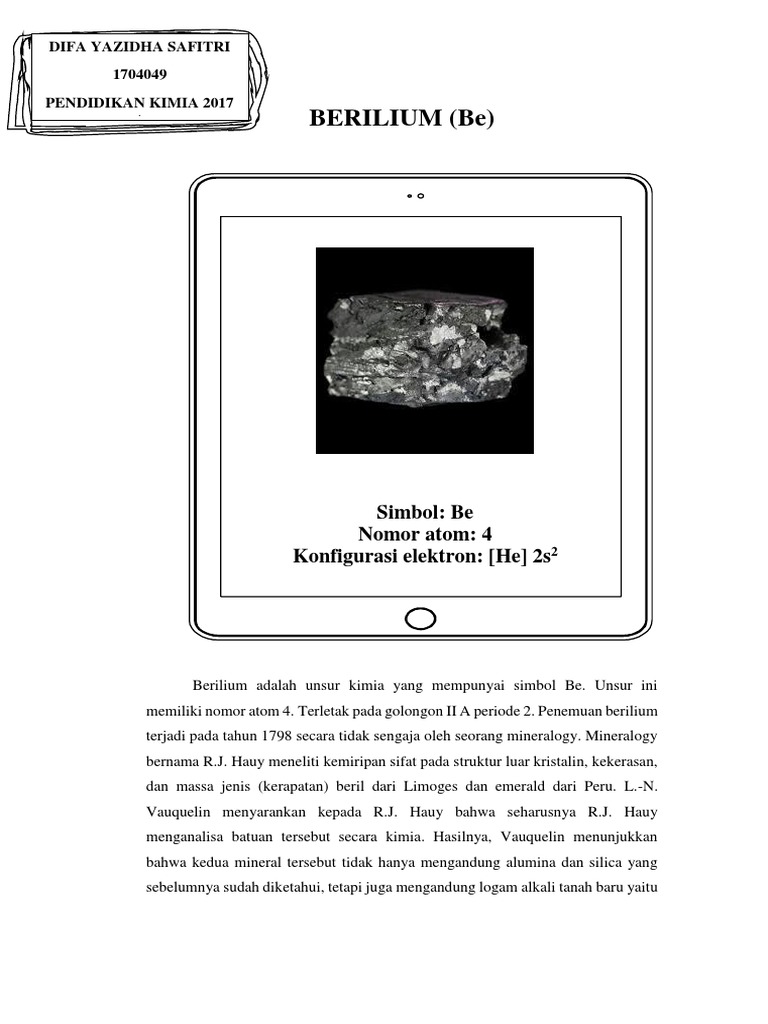 BERILIUM | PDF