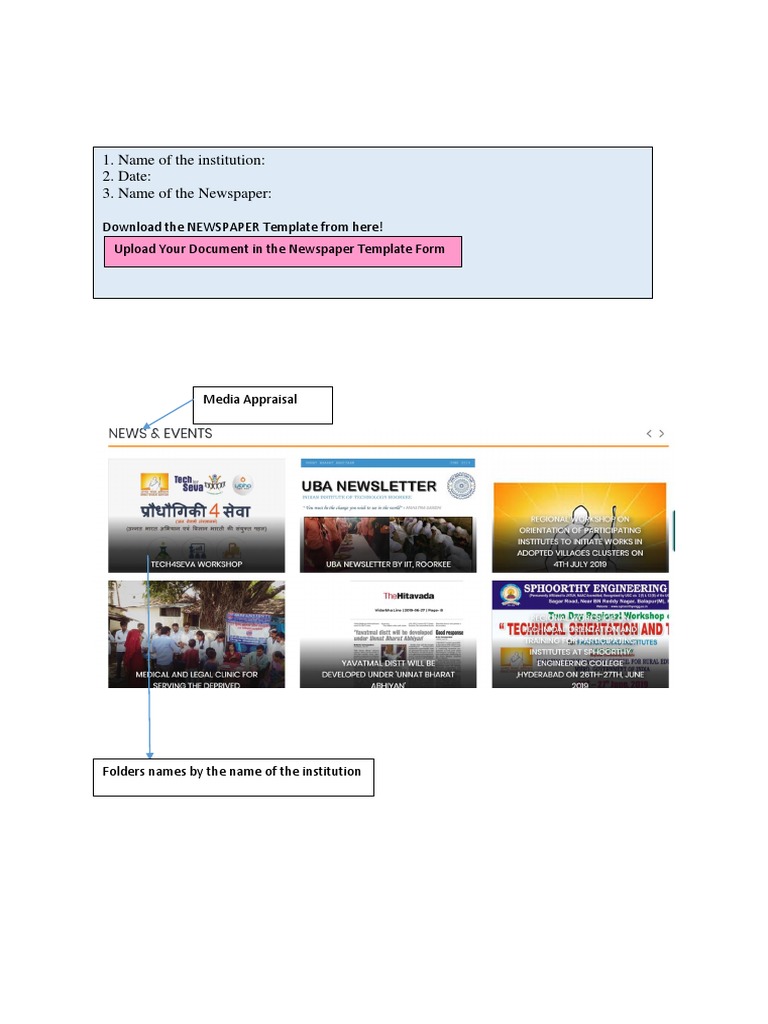 Newspaper Template Doc For Web | PDF | Computers