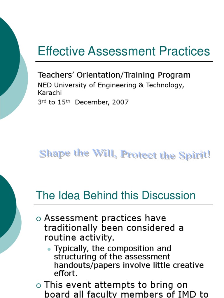 Effective Assessment for Educators | PDF | Educational Assessment | Design