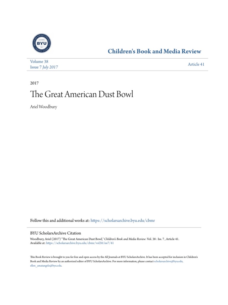 The Great American Dust Bowl | PDF | Social Science | General Fiction