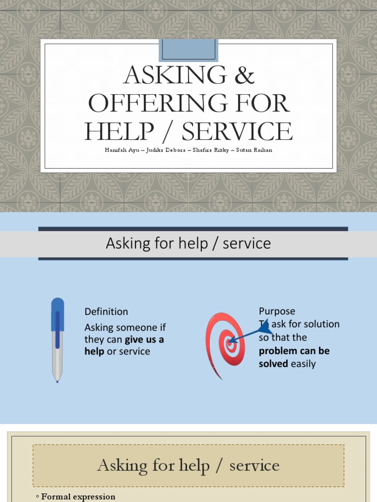 Asking & Offering For Help | PDF