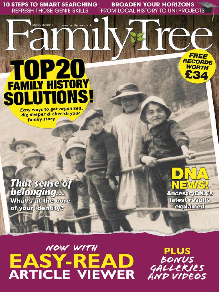 Family Tree UK Magazine - December 2018 | PDF | Genealogy | Mail
