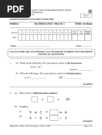 Year 5 Maths Reasoning Test Paper B | PDF | Teaspoon