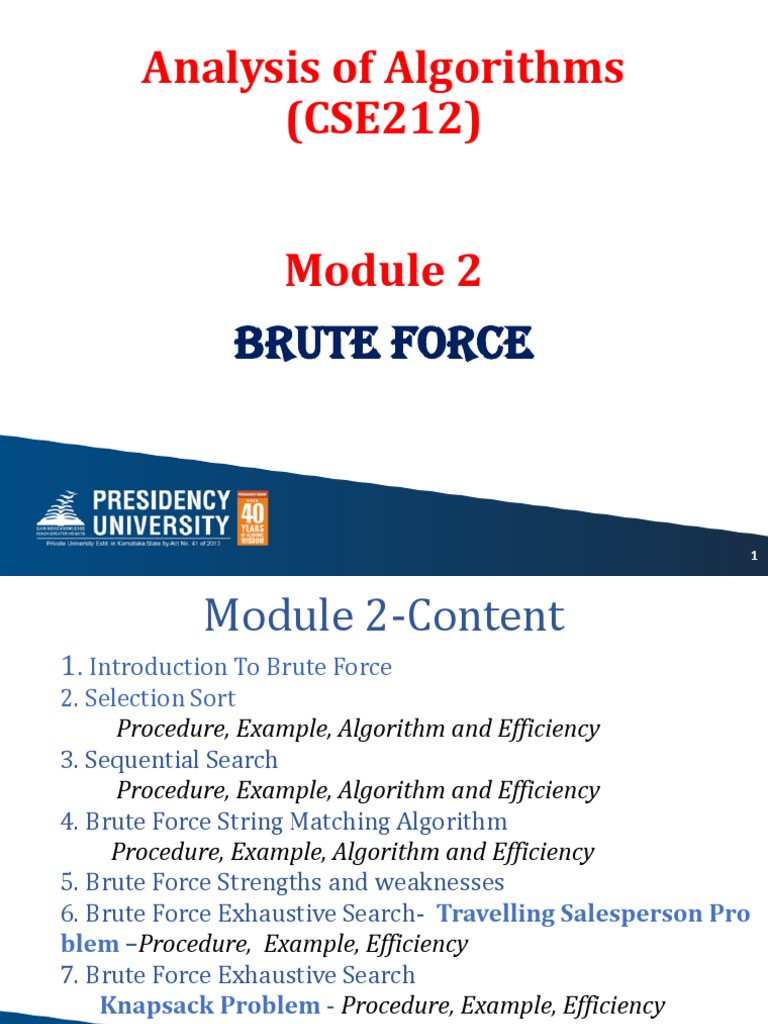 Brute Force Algorithms Guide | PDF | Theoretical Computer Science ...