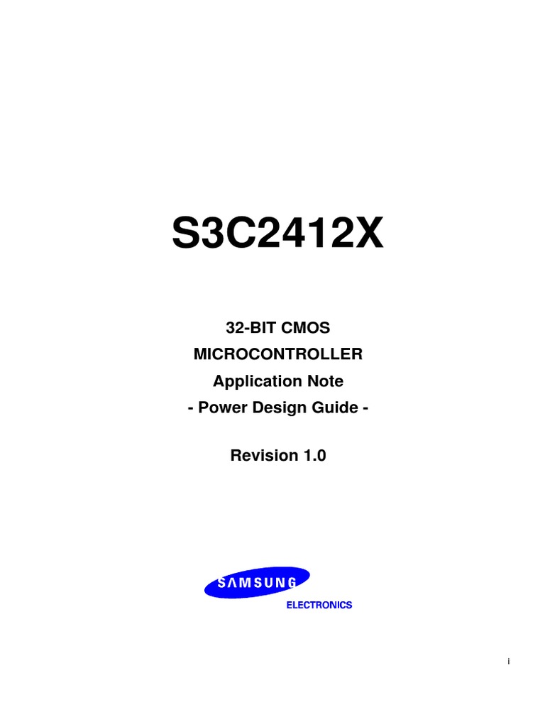 32-Bit Cmos Microcontroller Application Note - Power Design Guide ...